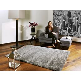 Hochflor-Teppich, B:140cm H:52mm L:200cm, grau, OCI DIE TEPPICHMARKE, Polypropylen (PP), Teppiche, "LOBBY SHAGGY, auch als L&auml;ufer und in Rund",