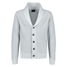 LINDBERGH Herren Cardigan "Cardigan"grau mel, Gr. S, unifarben, Obermaterial: 60% Baumwolle, 40% Polyester, Strickjacken