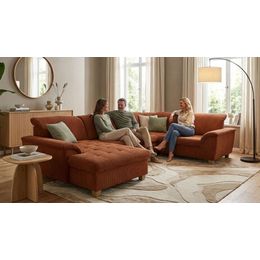Wohnlandschaft OTTO HOME, B:352cm H:81cm T:214cmrost, 90% Polyester, 10% Nylon, Sofas, "Egedal 352 x 214 cm, auch mit Schlaffunktion & Bettkasten,