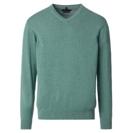 Casamoda Herren Strickpullover "Casamoda Pullover uni", gr&uuml;n, Gr. XXL, 100% Baumwolle, Pullover