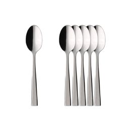 Villeroy & Boch VILLEROY & BOCH Essl&ouml;ffel "Espressol&ouml;ffel Victor 6er Set edelstahl", 6, silber, Essl&ouml;ffel, Sp&uuml;lmaschinenfest
