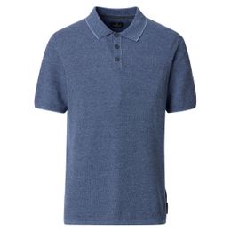 Casamoda Herren Poloshirt "Casamoda Polo-Shirt uni", blau, Gr. L, 100% Baumwolle, Shirts