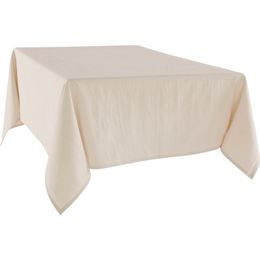Tischdecke, B:130cm L:250cm, beige, LeGer Home by Lena Gercke, Baumwolle, Tischdecken, "Liaa", Blickdicht & glatt, Pflegeleicht, aus Baumwolle und