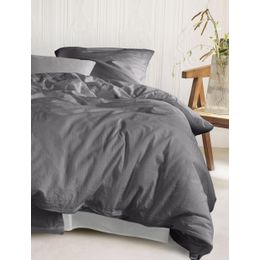 Bettw&auml;sche Irisette, grau, Seersucker, Obermaterial: 100% Baumwolle, Bettw&auml;sche, "Oslo 8787", super soft, k&uuml;hlend und atmungsaktiv, pflegeleicht und