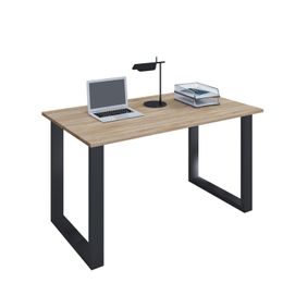 Schreibtisch Vcm, B:140cm T:50cm, braun, B&uuml;ro, Tische, "Schreibtisch B&uuml;rotisch Computertisch 140x50 Lona U"