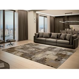 Teppich, B:140cm H:12mm L:200cm, braun, OCI DIE TEPPICHMARKE, Obermaterial: 100% Viskose, Wohnzimmer, Teppiche, "WESTSIDE PALUNG", handgekn&uuml;pfter