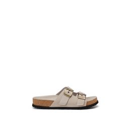 Marc O'Polo MARC O'POLO Damen Sandale "aus weichem Veloursleder", Gr. 40grau silk, Obermaterial: 100% Leder, unifarben, Schuhe
