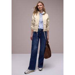 Street One Damen Softshelljacke, beige, Gr. 46, unifarben, Stoff;Web;Softshell, 55% Lyocell, 42% Baumwolle, 3% Elasthan, Jacken, mit Stehkragen