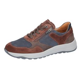 Waldl&auml;ufer WALDL&Auml;UFER Herren Schn&uuml;rschuh "K-John", Gr. 12braun, blau, Schuhe, Halbschuh, Sch&uuml;rschuh in Extraweite K f&uuml;r den kr&auml;ftigen Fu&szlig;