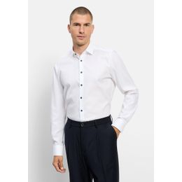 OLYMP Herren Businesshemd "OLYMP Level Five, Body Fit, Kent", wei&szlig;, Gr. 43, 97% Baumwolle, 3% Elastolefin, Hemden