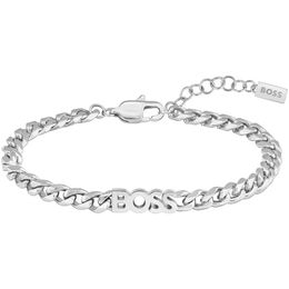 BOSS Damen Armband "KASSY FOR HER", 18cm, Edelstahl, silber, Edelstahl, Armb&auml;nder