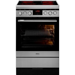 Amica Elektro-Standherd "SHC 11587 E", silber, Herdsets, Komfortables Kochen und Backen mit bequemer Handhabung