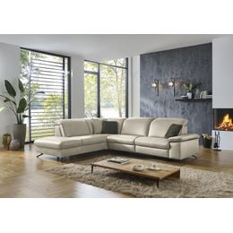 Ecksofa DIE PLANBAR, B:297cm T:245cm, beige, Wohnzimmer, Sofas, "PN-EM20091, L-Form, Breite 297 cm", inkl. Kopfteilverstellung, optional elektr.