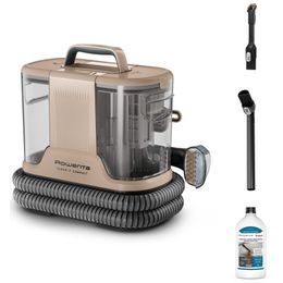 Rowenta Teppichreinigungsger&auml;t "Clean it, tragbarer Fleckenreiniger, austauschbare Reinigungsk&ouml;pfe", B:25cm H:32,9cm T:34cmschwarz, zimt,