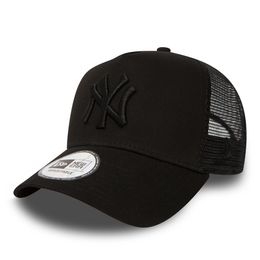 New Era Herren Baseball Cap, schwarz, unifarben, Web, Microfaser, Caps, mit festem Schirm, aus pflegeleichtem Microfaser-Material