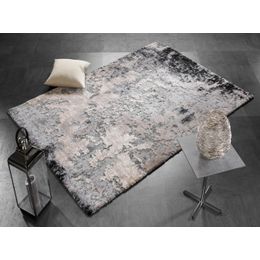 Teppich, B:200cm H:20mm L:250cm, grau, OCI DIE TEPPICHMARKE, Polyester, Polypropylen, Wohnzimmer, Teppiche, "JUWEL AWARA", Kurzflor, Wohnzimmer,