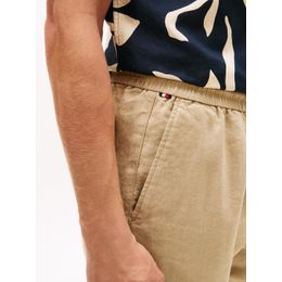 Tommy Hilfiger Herren Chinohose "HARLEM PO SORONA LINEN"batique khaki, Gr. 31, Web, Obermaterial: 71% Leinen, 29% Polyester, Hosen, Tapered Leg Fit,