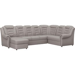Wohnlandschaft Home Affaire, B:333cm H:102cm T:216cm, beige, 64% Polyurethan, 25% Polyester, 11% Baumwolle, Sofas, "Boston U-Form", mit hoher