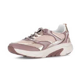 ROLLINGSOFT Damen Keilsneaker, Gr. 37, rosa, Kalbsleder, Textil, Schuhe, Freizeitschuh, Halbschuh, Schn&uuml;rschuh mit rollingsoft-Laufsohle