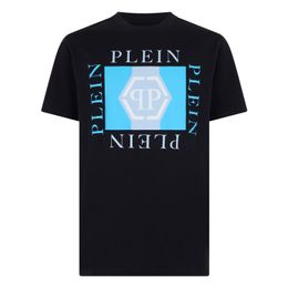 Philipp Plein Herren T-Shirt "Kurzarm-Rundhals-T-Shirt", schwarz, Gr. S, Stoff: 100% Baumwolle, Shirts