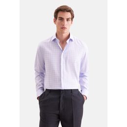 Seidensticker Herren Businesshemd "Schwarze Rose"ros&eacute;, Gr. 42, kariert, 100% Baumwolle, Hemden, Regular 1/1 Kentkragen Karo