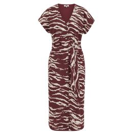WE Fashion Kleid Damen Gr&ouml;&szlig;e 40 karminrot / wei&szlig; Sommerkleid