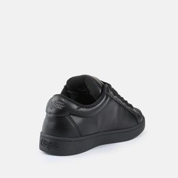 Buffalo Damen Sneaker "LIBERTY FLAME", Gr. 38schwarz, Lederimitat, Schuhe, Freizeitsneaker, Halbschuh mit cooler Flammen-Applikation