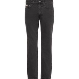 Herren Slim-fit-Jeans, schwarz, Gr. 34, Calvin Klein Jeans, Denim/Jeans, Obermaterial: 98% Baumwolle, 2% Elasthan, Jeans, Slim fit mit Taschen