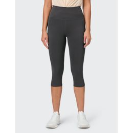 Venice Beach Damen Leggings "LEGGINGS 3/4 AMELIA", grau, Gr. M, Obermaterial: 75% Polyamid, 25% Elasthan, Hosen, 3/4-L&auml;nge, sportlicher Stil, aus