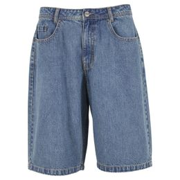 DEF Herren Shorts "DEF DEF SKATER Shorts"midblauwashed, Gr. 32, unifarben, 100% Baumwolle, Hosen