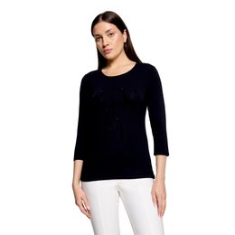 Betty Barclay Damen 3/4-Arm-Shirt "Damen mit Placement", schwarz, Basic, Gr. 36, Jersey, Obermaterial: 95% Viskose, 5% Elasthan, Shirts