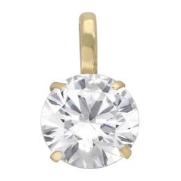Firetti Damen Kettenanh&auml;nger "Schmuck Geschenk Gold 375 Halsschmuck Anh&auml;nger Solit&auml;r", Gelbgold 375, 0,25 ggelbgoldfarben, kristallwei&szlig;,