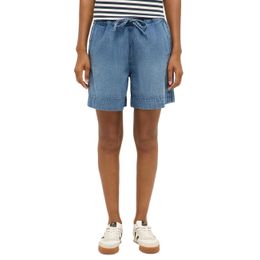 Mustang Damen Regular-fit-Jeans "Damen Style Jodie Drawstring ULW", blau, Gr. 28, unifarben, Denim/Jeans, 100% Baumwolle, Jeans