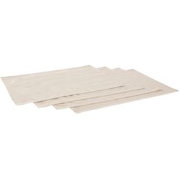 Platzset, B:30cm L:45cm, beige, LeGer Home by Lena Gercke, Obermaterial: 88% Baumwolle, 12% Leinen, Platzsets, "Liaa", Baumwollqualit&auml;t mit