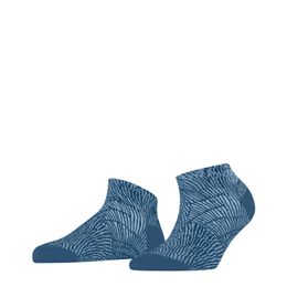 Falke Damen Sneakersocken "Shell Intrigue", Gr. 39, blau, Obermaterial: 72% Viskose CV. 26% Polyamid PA. 2% Elasthan EL., glatt, Socken