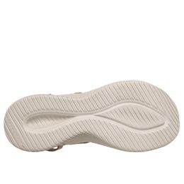 Skechers Damen Sandale "ULTRA FLEX 3.0 SANDAL", Gr. 42braun, Textil, Strukturmuster, Schuhe, Sommerschuh, Freizeitschuh mit Klettverschluss