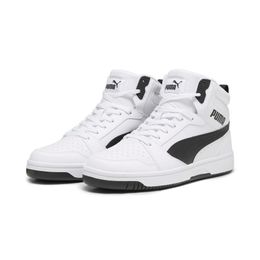 Puma Herren Sneaker "Rebound Sneakers Erwachsene", Gr. 39, schwarz-wei&szlig;, Obermaterial: Synthetik, Textil. Futter: Textil. Innensohle: Keine Angabe,