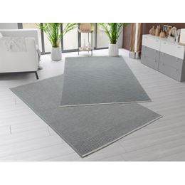 Teppich, B:200cm H:5mm L:290cm, grau, OCI DIE TEPPICHMARKE, Polyester, Wohnzimmer, Teppiche, "JOKER OF STRIPES", Wendeteppich, weiche flache