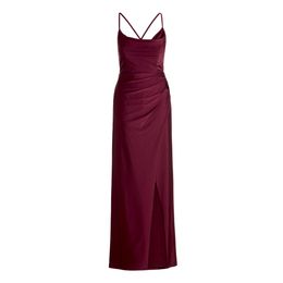 Vera Mont Damen Abendkleid "Damen figurbetont", rot, Gr. 42, Satin, Obermaterial: 81% Polyamid, 19% Elasthan. Besatz: 100% Polyamid. Futter: 100%