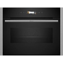 Neff Backofen mit Mikrowelle "C24MR21N0", B:59,6cm H:45,5cm T:54,8cm, grau, Back&ouml;fen, Platzsparende Mikrowelle mit schonender Inverter-Technologie