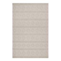 Teppich Esprit, B:110cm H:8mm L:170cm, beige, Schurwolle, Wohnzimmer, Teppiche, "Emmy", Wollteppich, handgewebt, kurzflor, nat&uuml;rlich, geometrisch