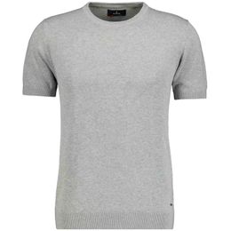 Ragman Herren Rundhalspulloversteingrau, Gr. M, Strick, 100% Baumwolle, Pullover