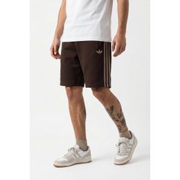Herren Shorts "3-STREIFEN", braun, Gr. XXL, adidas originals, Obermaterial: 100% Baumwolle, Hosen, sportlicher Stil, f&uuml;r Stra&szlig;e und Zuhause, aus