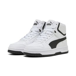 Puma M&auml;dchen Sneaker "REBOUND SLAM MID JR", Gr. 35,5, schwarz-wei&szlig;, Synthetik, Schuhe