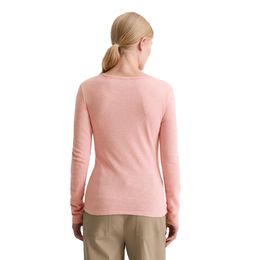 Marc O'Polo MARC O'POLO Damen Longsleeve "regular fit aus Slub Jersey"natural rose, Gr. XL, Jersey, Obermaterial: 100% Baumwolle, Shirts