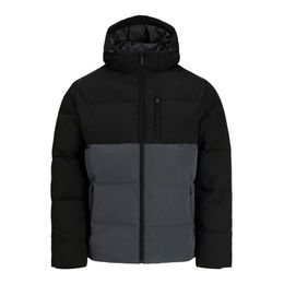 Jack & Jones JACK & JONES Winter Jacket 'JJEBECKS' male size L Dark grey / Black