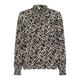 Kaffe Bluse 'Dina' Damen Gr&ouml;&szlig;e L beige / schwarz