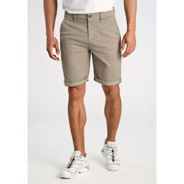 LINDBERGH Herren Chinoshorts "Chino-Shorts Relaxed Fit", grau, Gr. S, Obermaterial: 98% Baumwolle, 2% Elasthan, Hosen