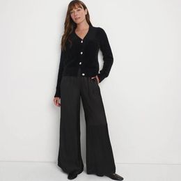 LANDS' END Cardigan mit Strass-Kn&ouml;pfen f&uuml;r Damen in Petite-Gr&ouml;&szlig;e, Damen, size: petite, Schwarz, Viskose/Polyester-Mischung, by Lands' End
