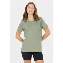 Endurance Damen T-Shirt "Yonan V2", gr&uuml;n, Gr. 34, unifarben, 92% Polyester, 8% Elasthan, Shirts, mit atmungsaktiver Quick-Dry-Funktion